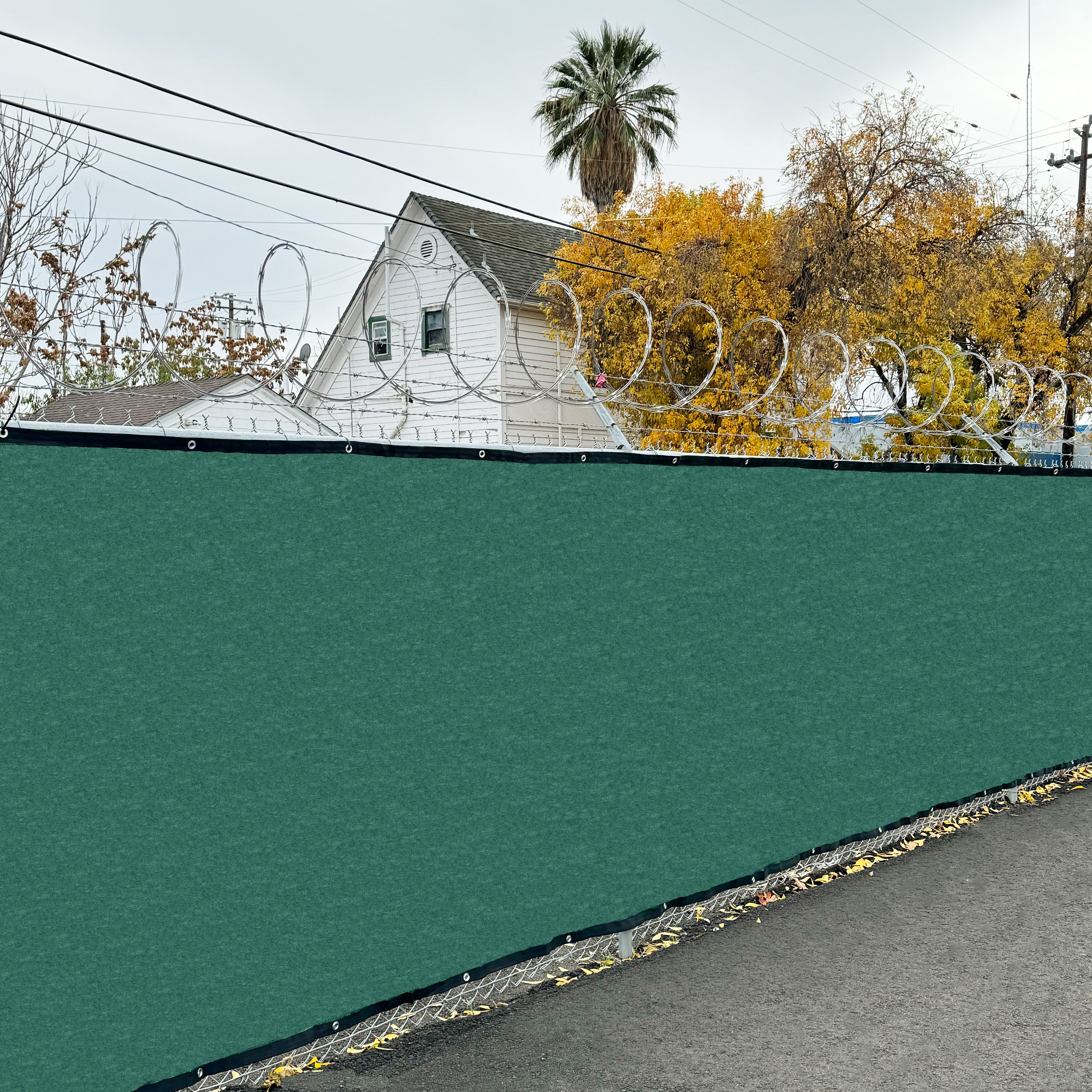 Green Privacy Screen Fence – 6′ x 50′ | Tarps & Tie-Downs — Tarps & Tie ...