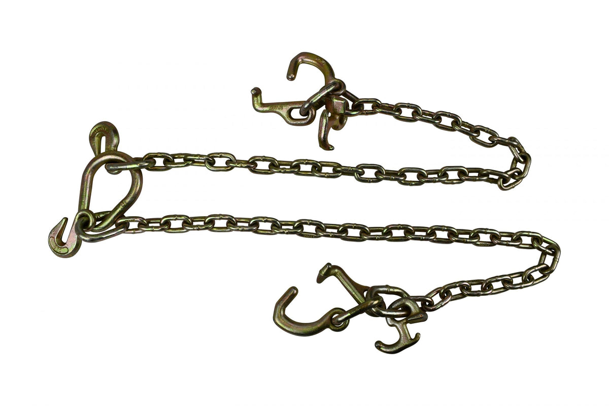 5/16'' V Chain with R Hooks and Hammerhead & T-J Combo Hooks - 3' Legs ...